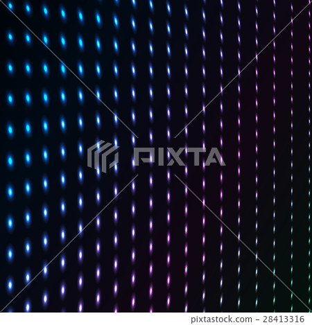 Abstract blue color neon dots, dotted technology - Stock Illustration ...