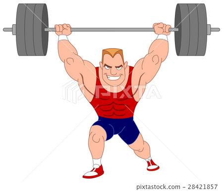 Weightlifter - Stock Illustration [28421857] - PIXTA