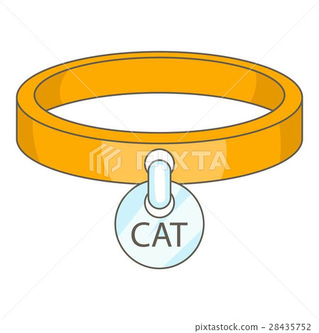Cat collar icon, cartoon style - Stock Illustration [28435752] - PIXTA