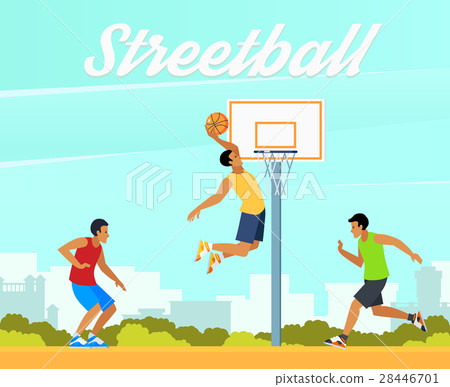 Street Basketball Illustration - Stock Illustration [28446701] - PIXTA