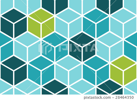 Abstract seamless cube pattern - Stock Illustration [28464350] - PIXTA