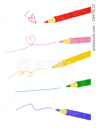 Colored pencils and graffiti - Stock Illustration [28477215] - PIXTA