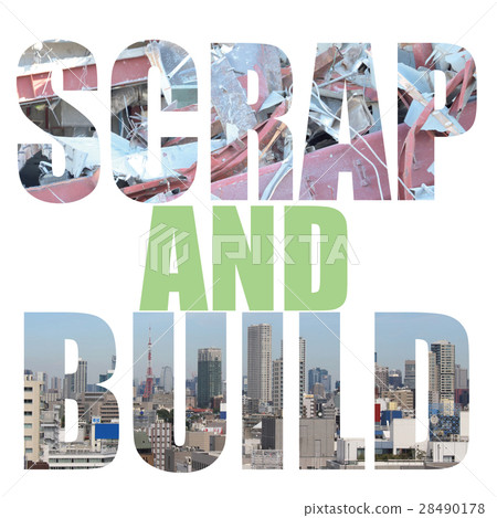 "SCRAP AND BUILD" logo (Square) - Stock Illustration [28490178] - PIXTA