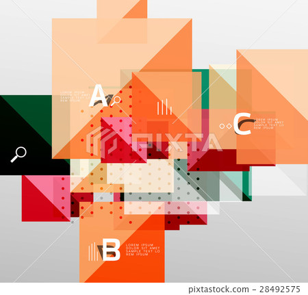 Square infographic banner. - Stock Illustration [28492575] - PIXTA