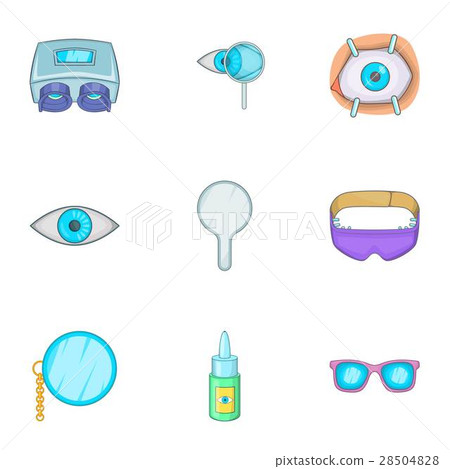Vision icons set, cartoon style - Stock Illustration [28504828] - PIXTA