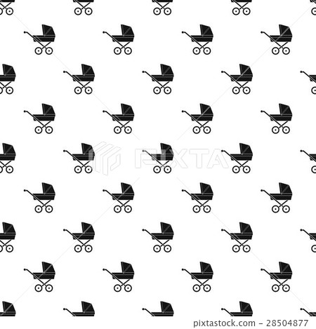 Baby carriage pattern, simple style - Stock Illustration [28504877] - PIXTA