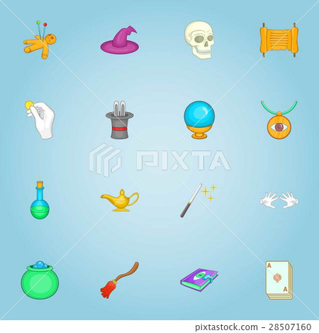 Magic icons set, cartoon style - Stock Illustration [28507160] - PIXTA