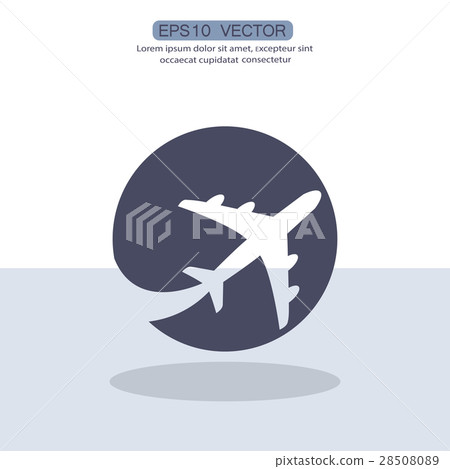 Pictograph of airplane - Stock Illustration [28508089] - PIXTA