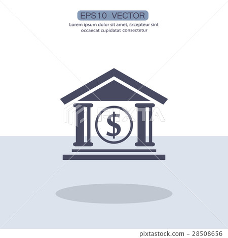 Pictograph of bank - Stock Illustration [28508656] - PIXTA