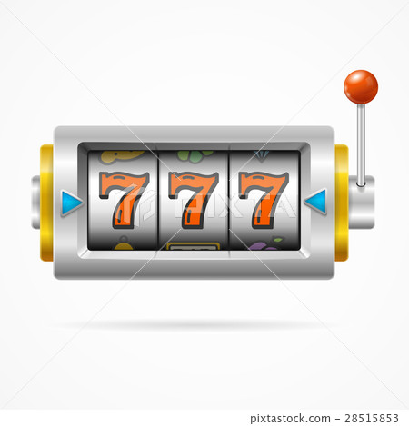 Slot Machine with One Arm Gambling. Vector - Stock Illustration ...
