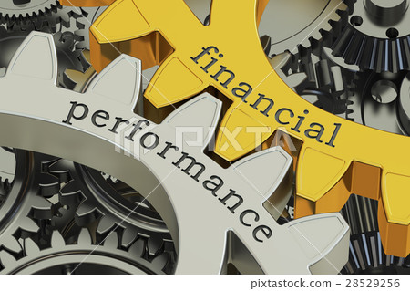 Financial Performance concept on the gears - Stock Illustration ...