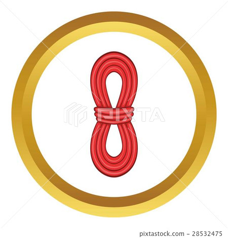 Red rope vector icon - Stock Illustration [28532475] - PIXTA