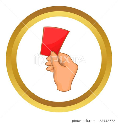 Red card football vector icon - Stock Illustration [28532772] - PIXTA