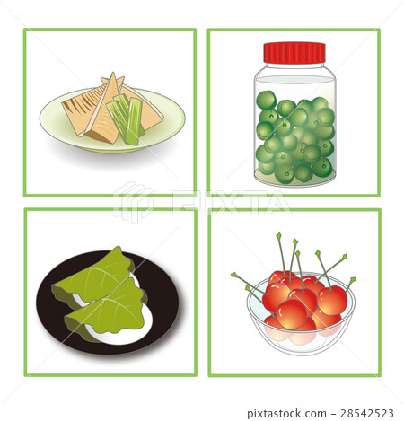 Seasonal Food Spring - Stock Illustration [28542523] - PIXTA