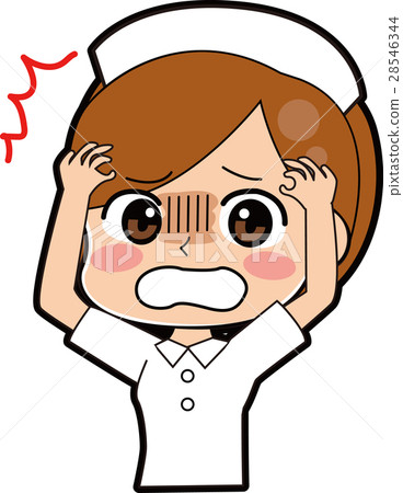 Illustration of a shocked nurse - Stock Illustration [28546344] - PIXTA