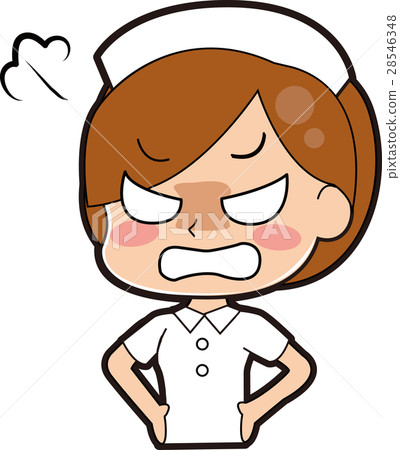 An angry nurse illustration - Stock Illustration [28546348] - PIXTA