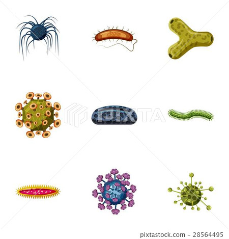 Cells icons set, cartoon style - Stock Illustration [28564495] - PIXTA