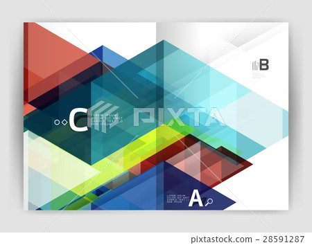 Abstract a4 brochure print template - Stock Illustration [28591287] - PIXTA