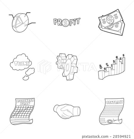 Beginner icons set, outline style - Stock Illustration [28594921] - PIXTA