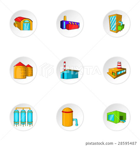 Production icons set, cartoon style - Stock Illustration [28595487] - PIXTA
