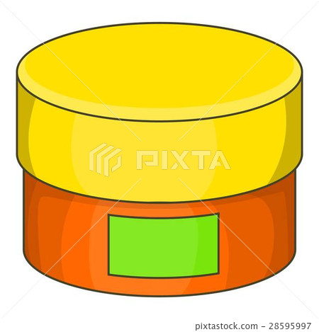 Cream jar icon, cartoon style - Stock Illustration [28595997] - PIXTA