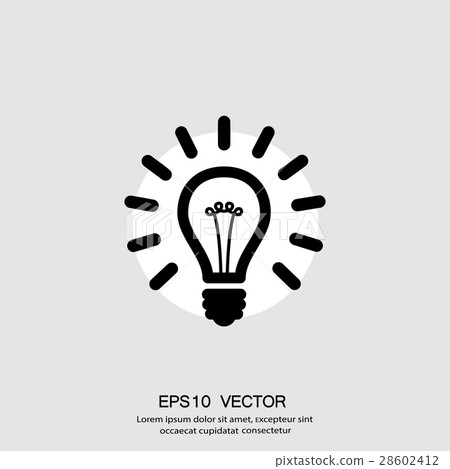 Pictograph of light bulb - Stock Illustration [28602412] - PIXTA