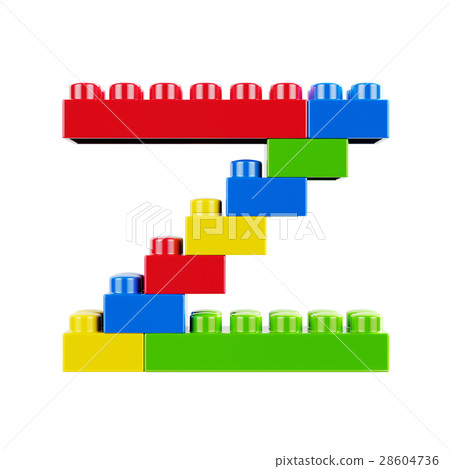 Z plastic font alphabet character - Stock Illustration [28604736] - PIXTA