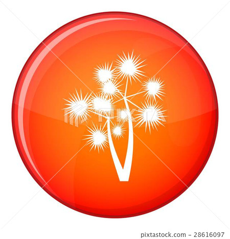 Prickly palm icon, flat style - Stock Illustration [28616097] - PIXTA
