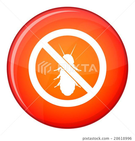 No termite sign icon, flat style - Stock Illustration [28618996] - PIXTA