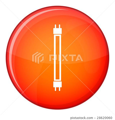 Fluorescence lamp icon, flat style - Stock Illustration [28620060] - PIXTA
