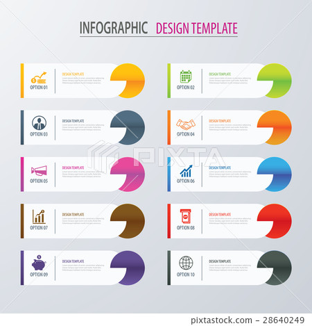 Modern tab index infographic options template - Stock Illustration ...