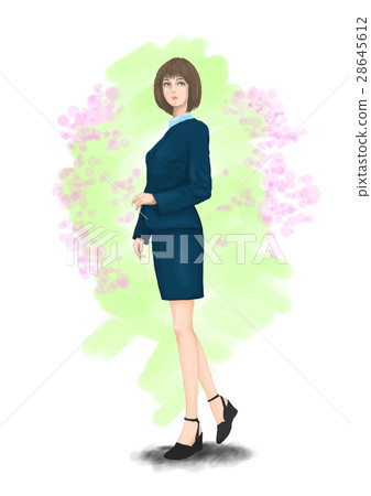 Spring Fresh Woman - Stock Illustration [28645612] - PIXTA