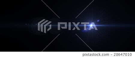 Lens flare effect. 3D rendering - Stock Illustration [28647010] - PIXTA