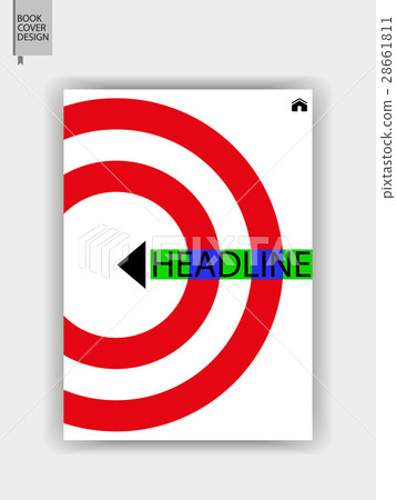 Red Target and arrow abstract cover design. Vector-插圖素材 [28661811 ...