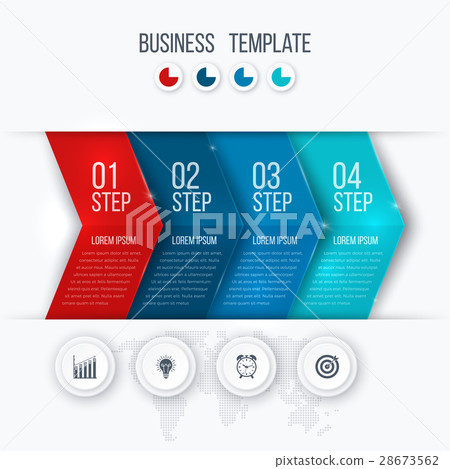 Business project template with arrows - Stock Illustration [28673562 ...