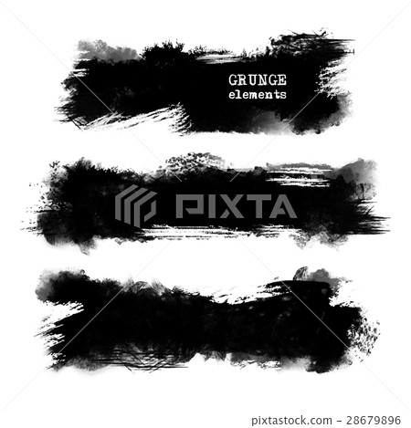 Vector grunge brushes - Stock Illustration [28679896] - PIXTA