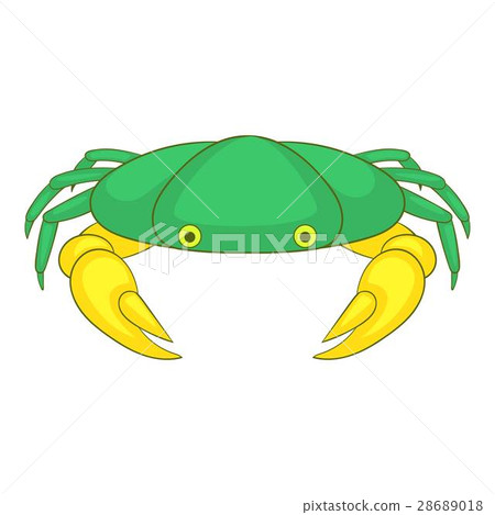 Green crab icon, cartoon style-插圖素材 [28689018] - PIXTA圖庫