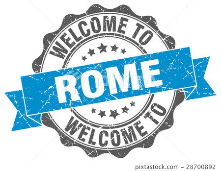Rome round ribbon seal - Stock Illustration [28700892] - PIXTA