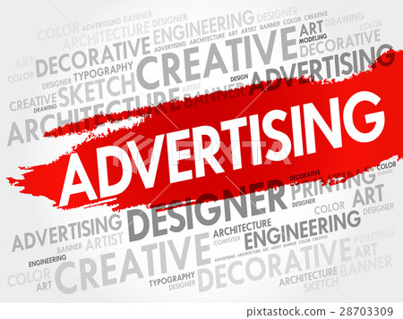 ADVERTISING word cloud - Stock Illustration [28703309] - PIXTA