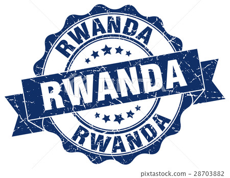 Rwanda round ribbon seal - Stock Illustration [28703882] - PIXTA