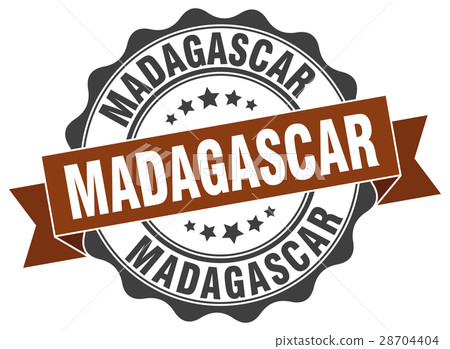 Madagascar round ribbon seal - Stock Illustration [28704404] - PIXTA