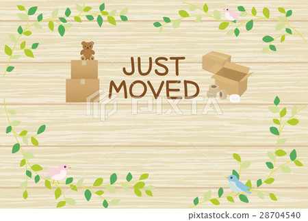 Moving greeting card (postcard size) - Stock Illustration [28704540 ...