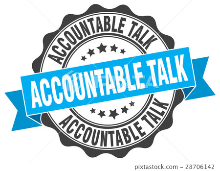 accountable talk stamp. sign. seal - Stock Illustration [28706142] - PIXTA