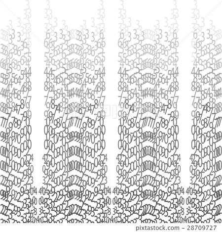 Binary code black and white background with digits - Stock Illustration ...