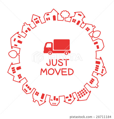 Moving greeting card - Stock Illustration [28711184] - PIXTA
