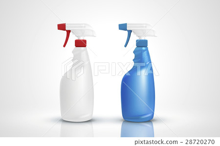two plastic spray bottles - Stock Illustration [28720270] - PIXTA