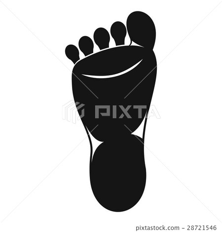 Foot left leg icon, simple style - Stock Illustration [28721546] - PIXTA