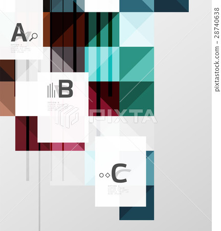 Minimalistic square shapes abstract background - Stock Illustration ...