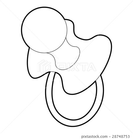 Baby pacifier icon, isometric 3d style - Stock Illustration [28748753 ...