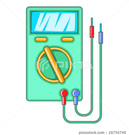 Digital multimeter icon, cartoon style - Stock Illustration [28750748 ...